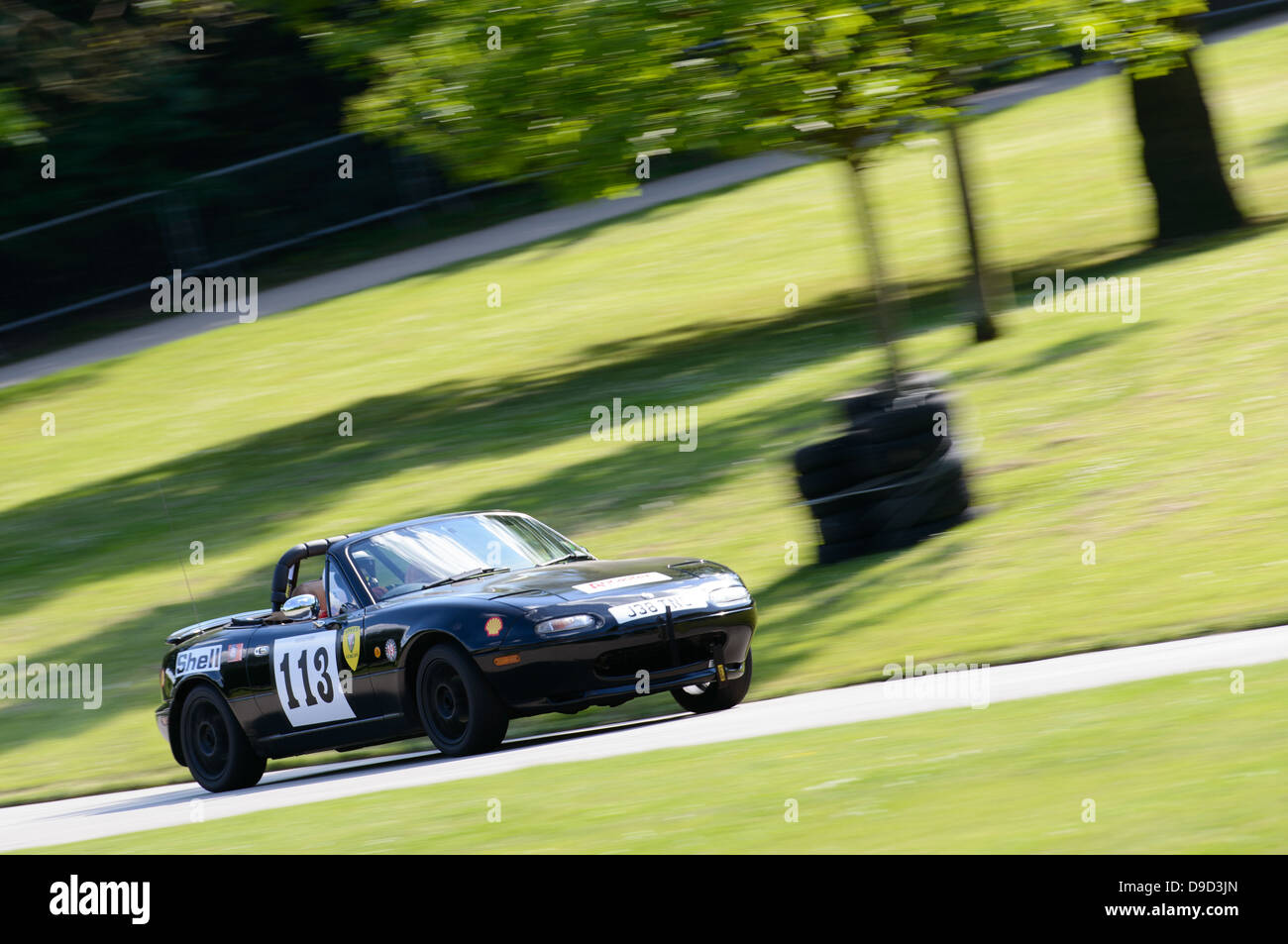 A car racing around Crystal Palace Park in London for the Motorsport at ...