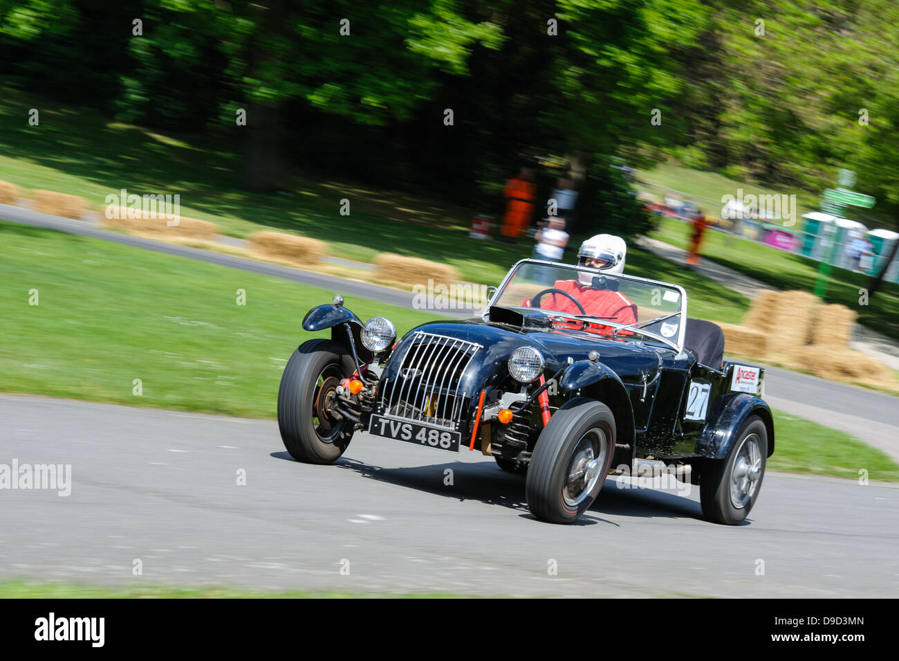 A car racing around Crystal Palace Park in London for the Motorsport at ...