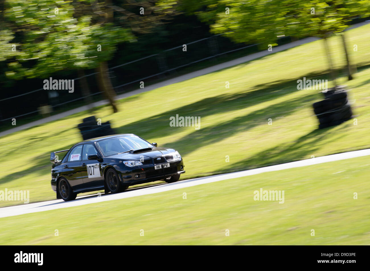 A car racing around Crystal Palace Park in London for the Motorsport at ...