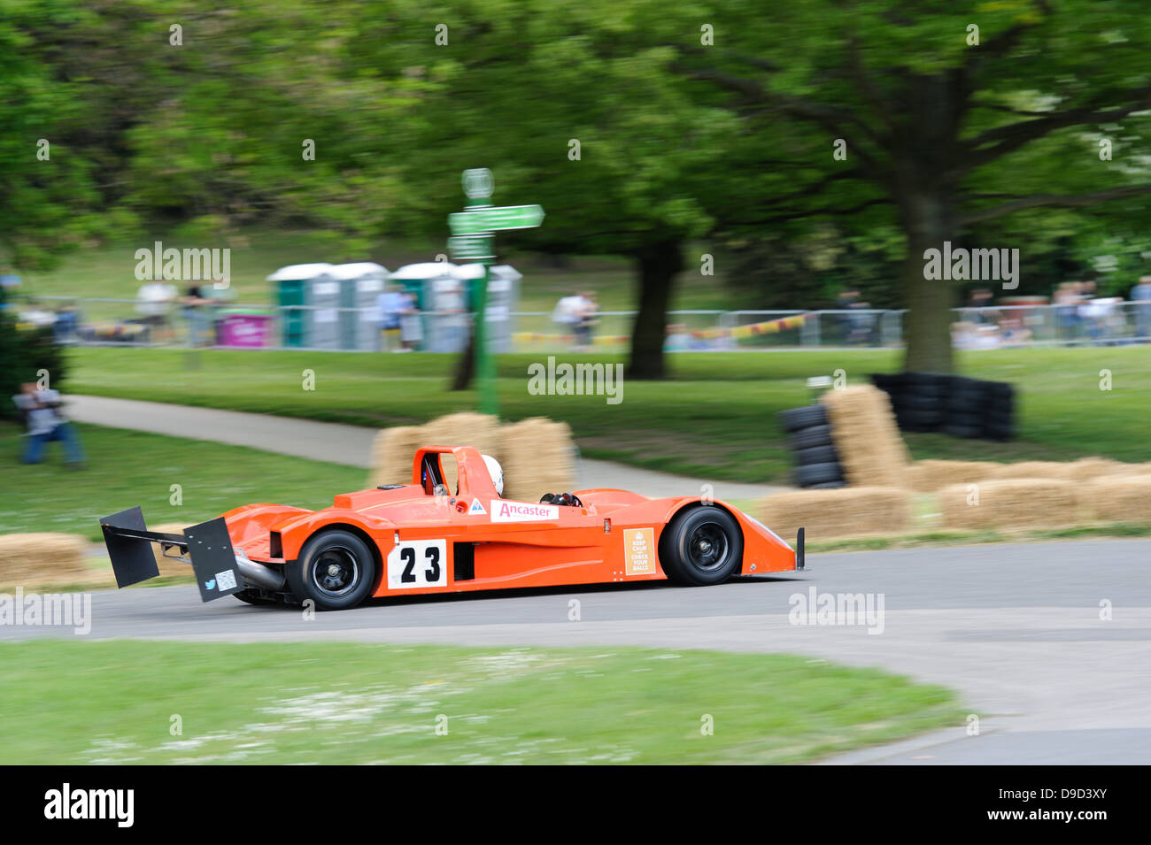 A car racing around Crystal Palace Park in London for the Motorsport at ...