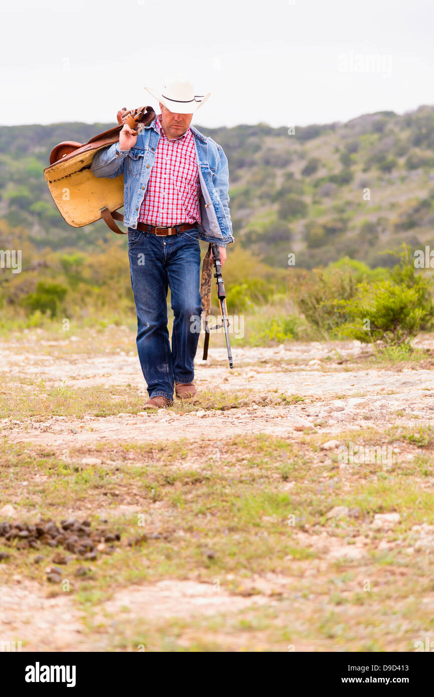 Texas cowboy saddle hi-res stock photography and images - Alamy