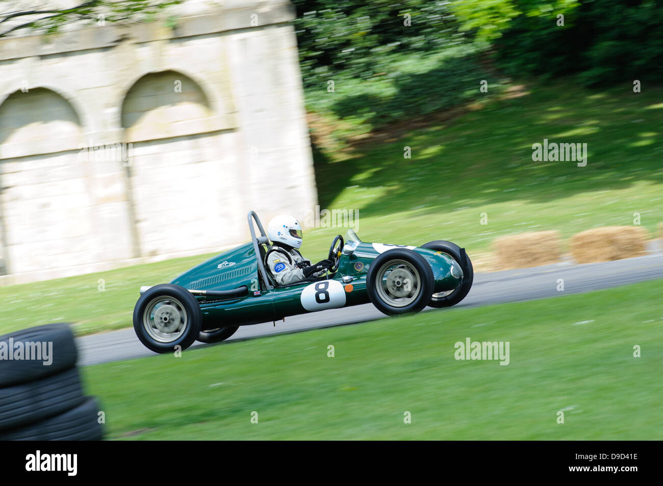 A car racing around Crystal Palace Park in London for the Motorsport at ...