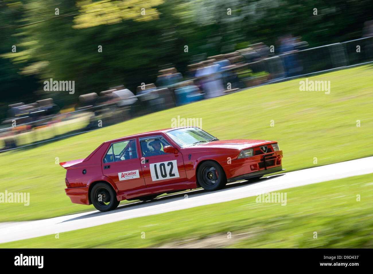 A car racing around Crystal Palace Park in London for the Motorsport at ...