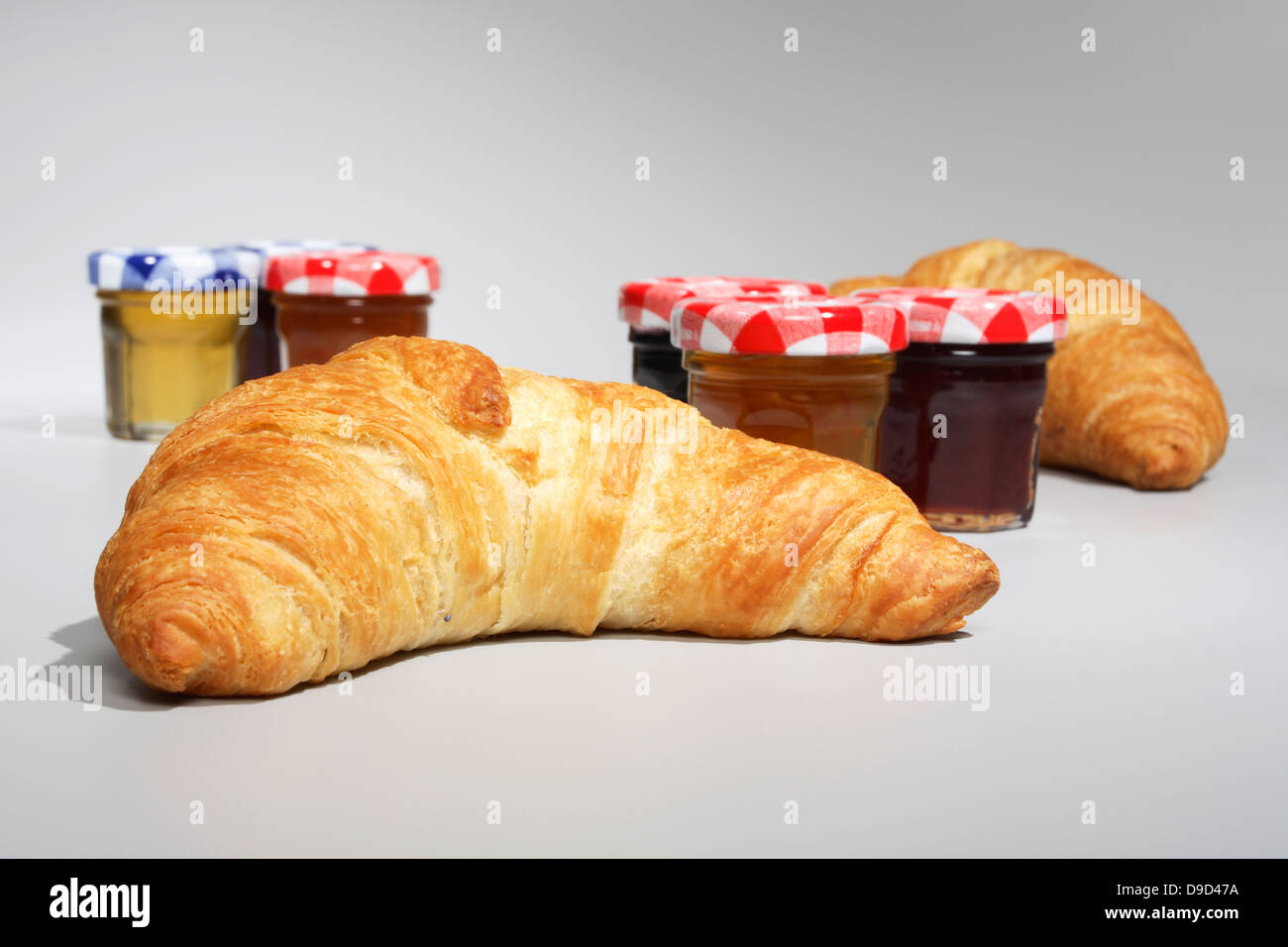 Croissant with jam Stock Photo - Alamy