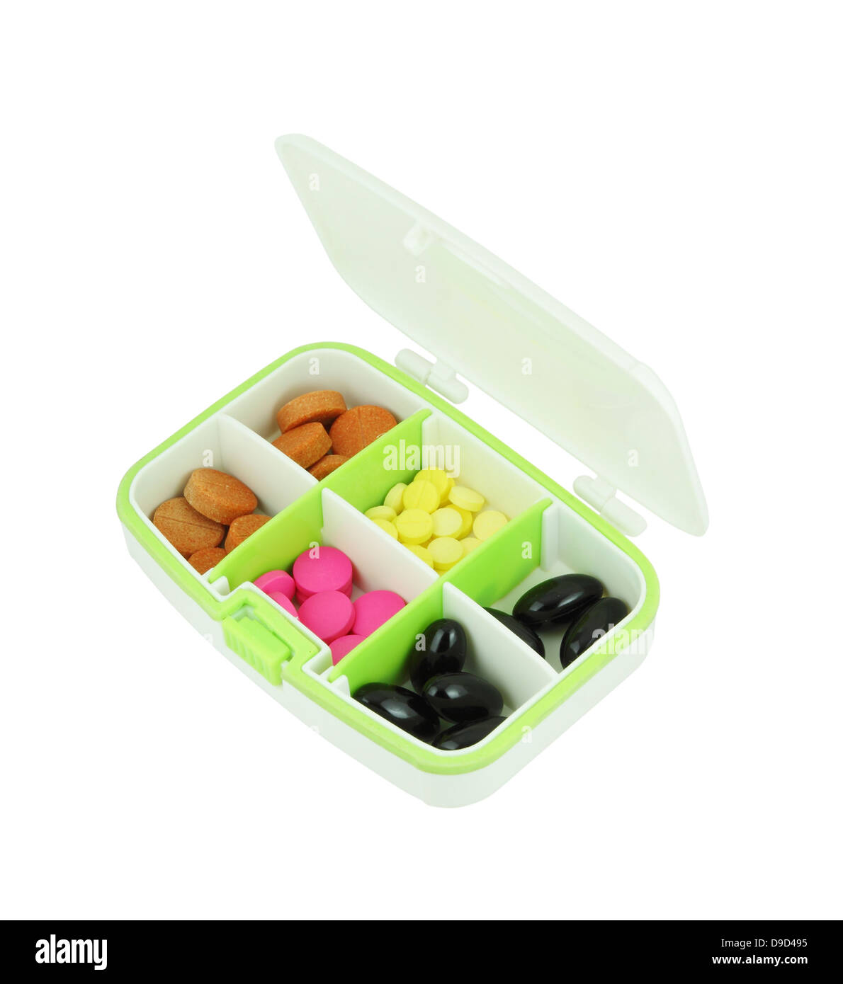 Close up open pill box hi-res stock photography and images - Alamy