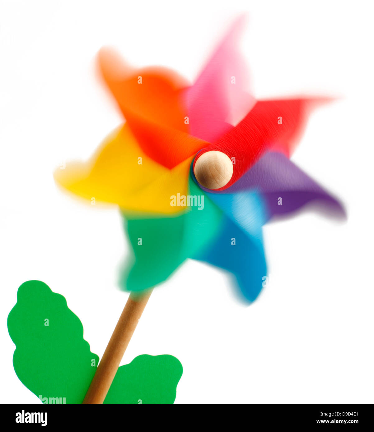 Colorful pinwheel isolated on white background Stock Photo - Alamy