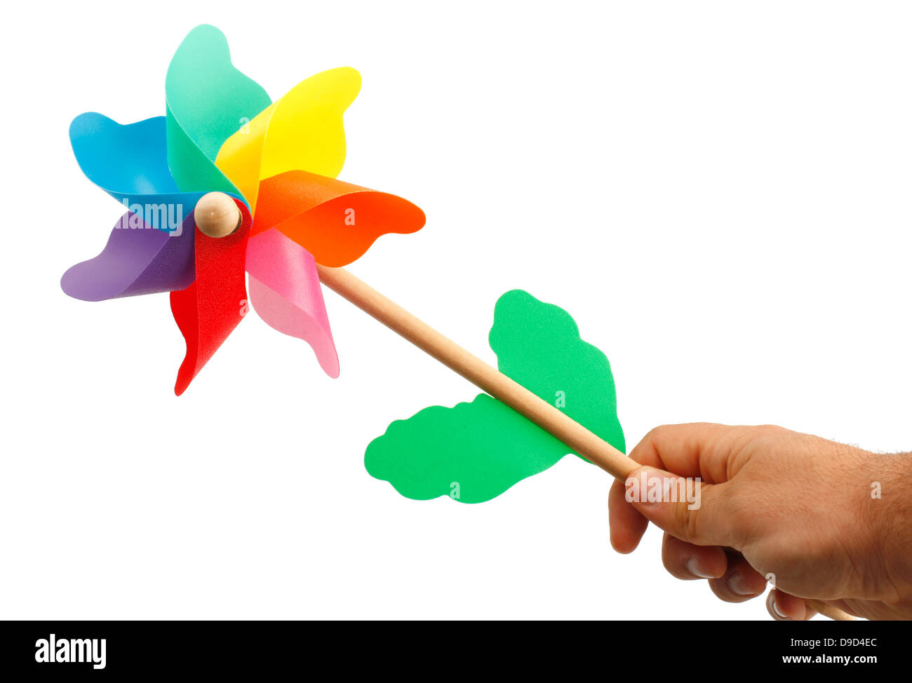 Colorful pinwheel isolated on white background Stock Photo - Alamy