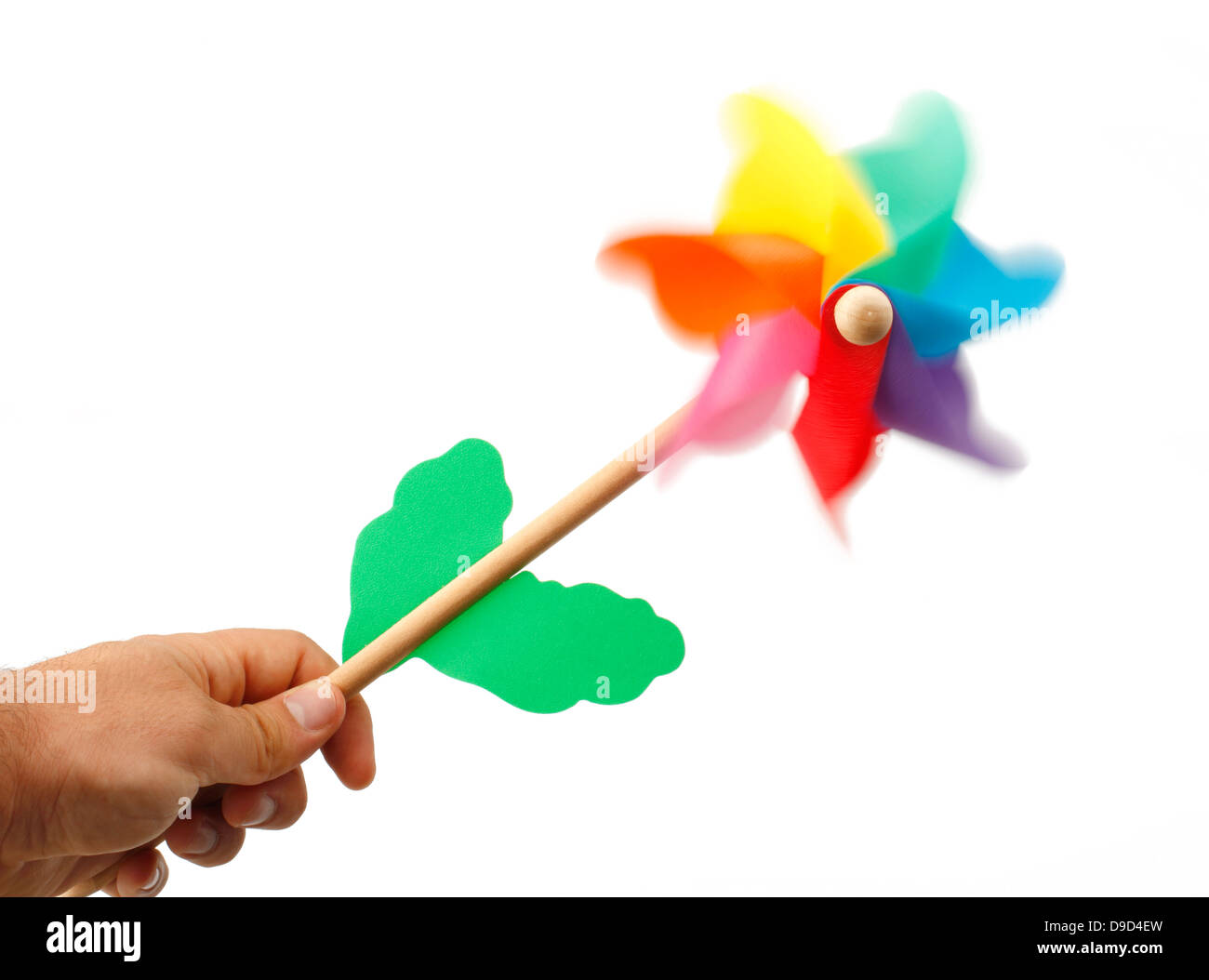Colorful pinwheel isolated on white background Stock Photo - Alamy