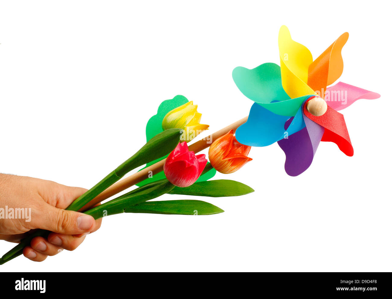 Colorful pinwheel isolated on white background Stock Photo - Alamy
