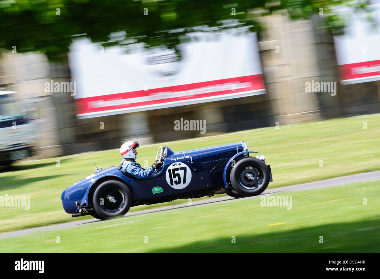 A car racing around Crystal Palace Park in London for the Motorsport at ...