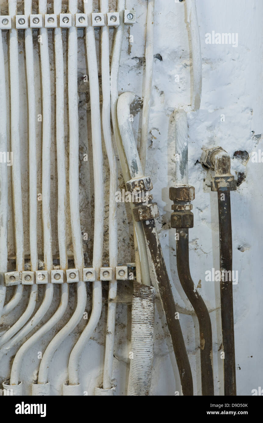 Old electric cables of gasline hi-res stock photography and images - Alamy