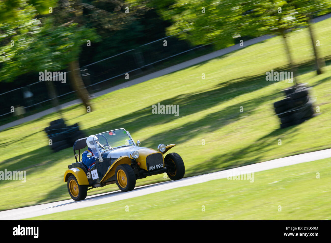 A car racing around Crystal Palace Park in London for the Motorsport at ...