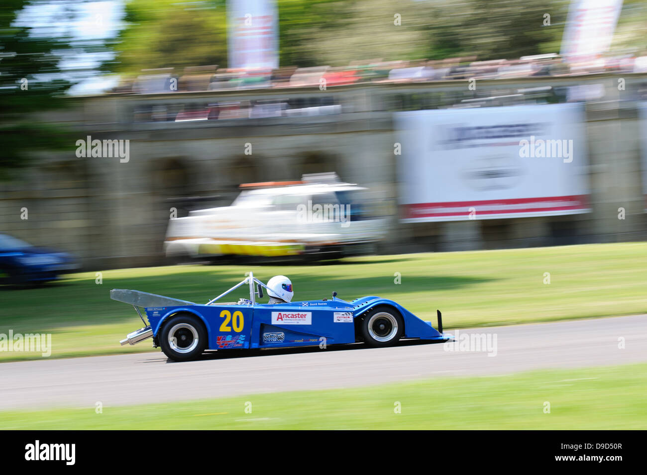 A car racing around Crystal Palace Park in London for the Motorsport at ...