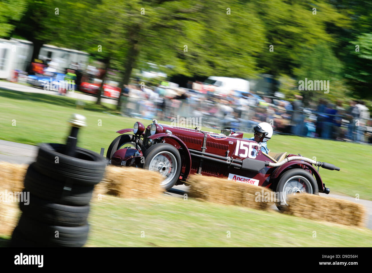 A car racing around Crystal Palace Park in London for the Motorsport at ...