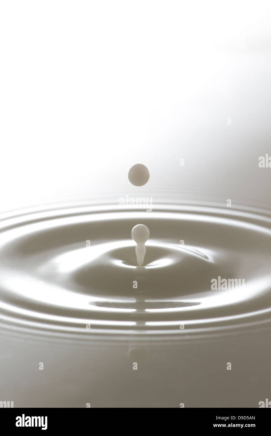 Ripples in milk Stock Photo - Alamy