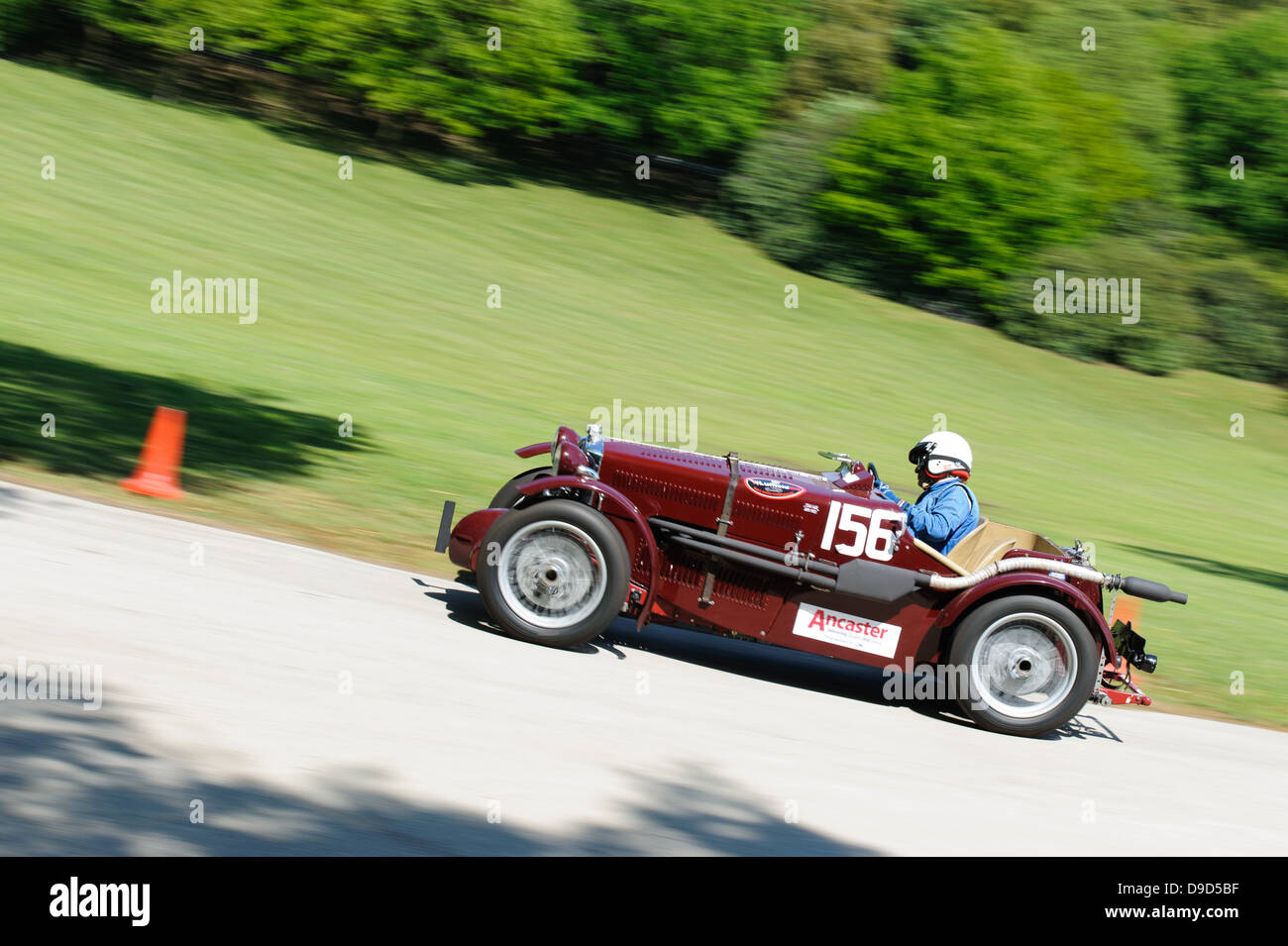 A car racing around Crystal Palace Park in London for the Motorsport at ...