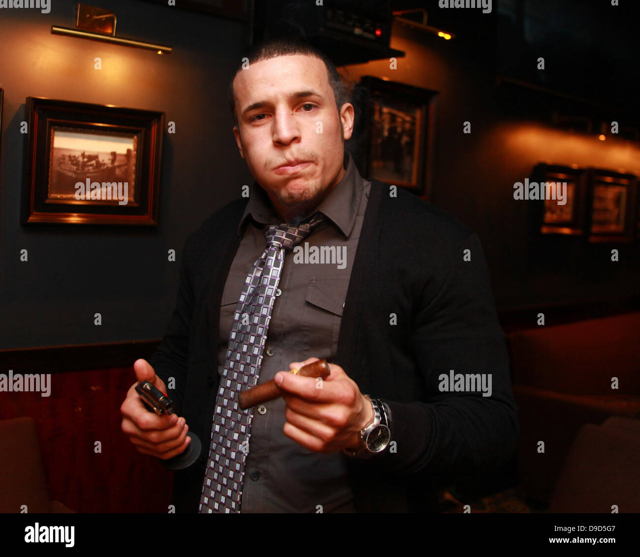 Felipe Irizarry of Engine 66 NYC's Bravest at Merchants Cigar Lounge ...