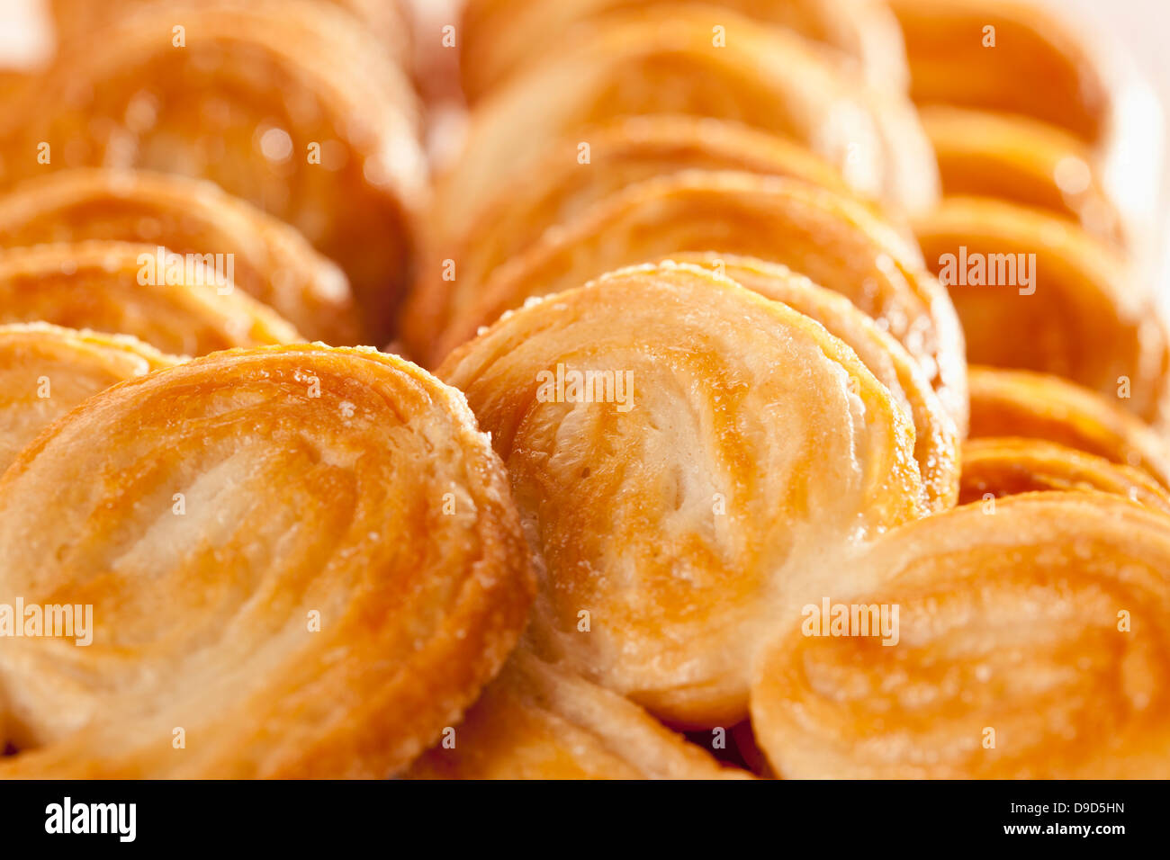 Pigs ear shaped pastries, close up Stock Photo - Alamy