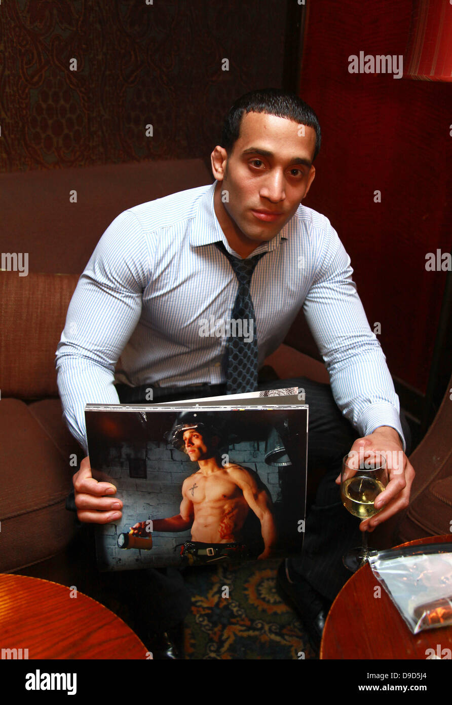 Joseph Aviles of Engine 66 NYC's Bravest at Merchants Cigar Lounge Gala ...