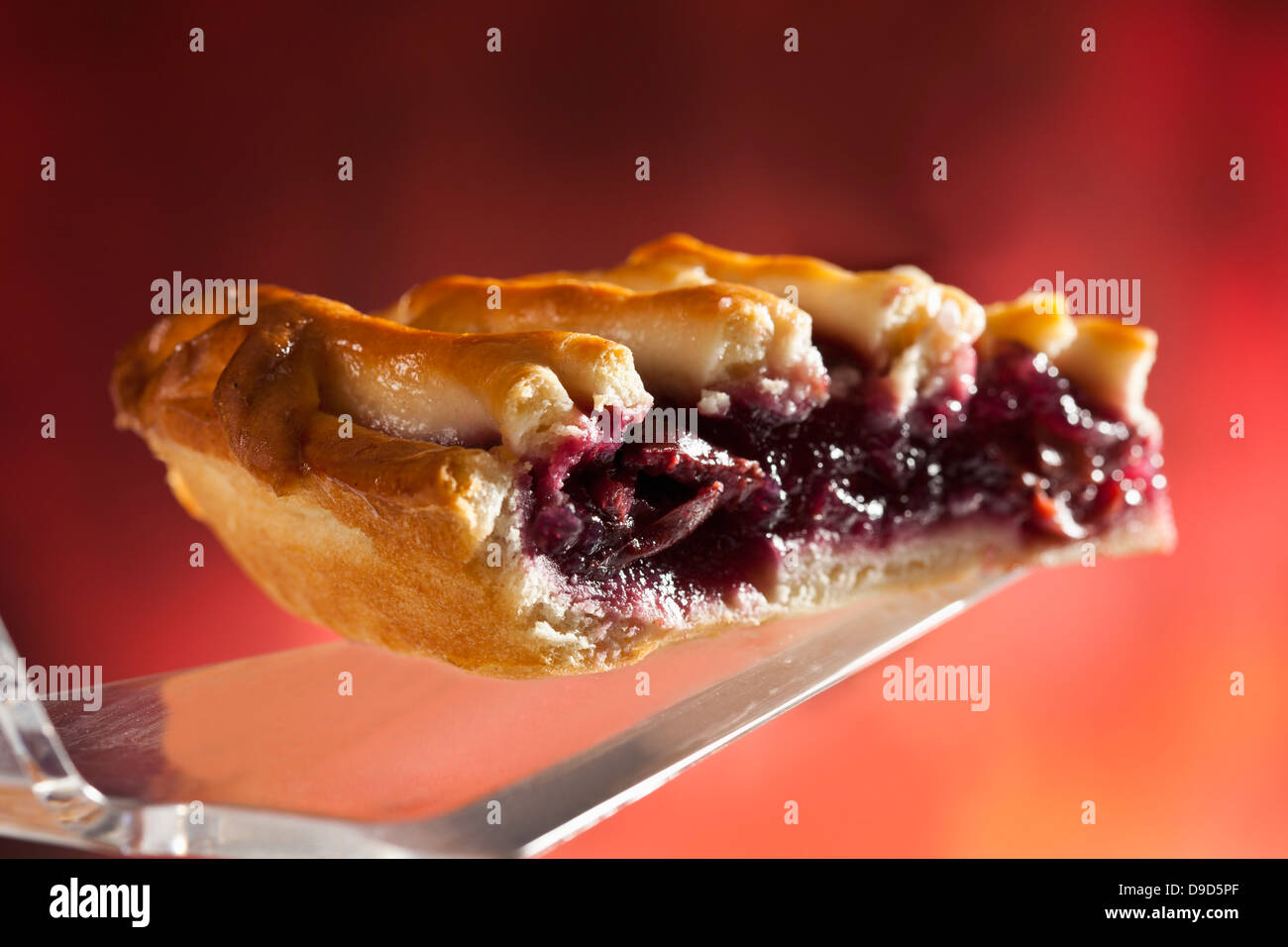 Grid cake with cherries and sugar crystals, close up Stock Photo - Alamy