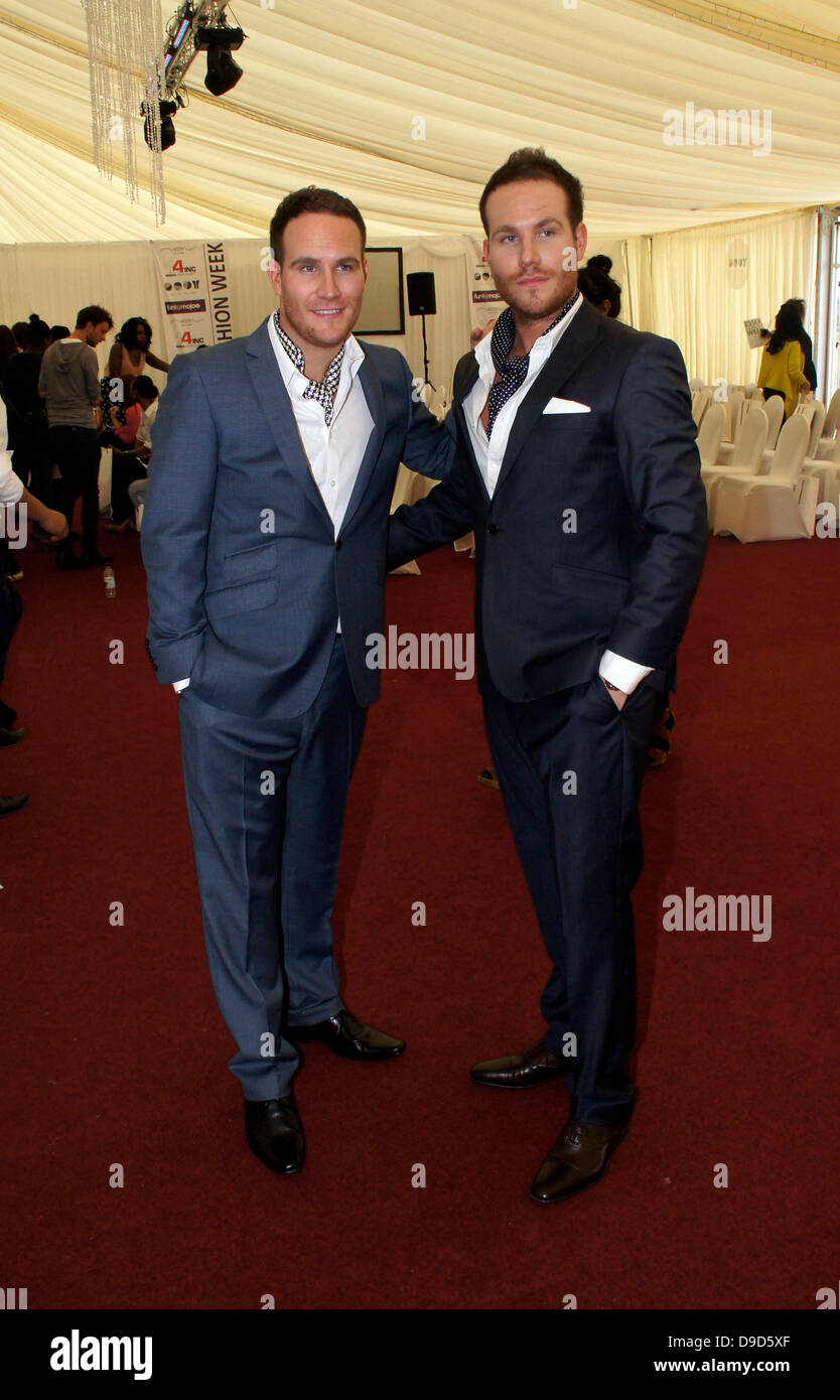 Adam and Simon Ryan Essex Fashion week show at Fairlop Waters Golf Club ...