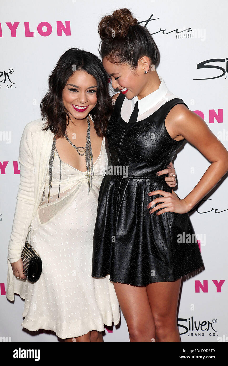 Vanessa Hudgens and Jamie Chung Nylon magazine 12th anniversary issue party with Sucker Punch ...