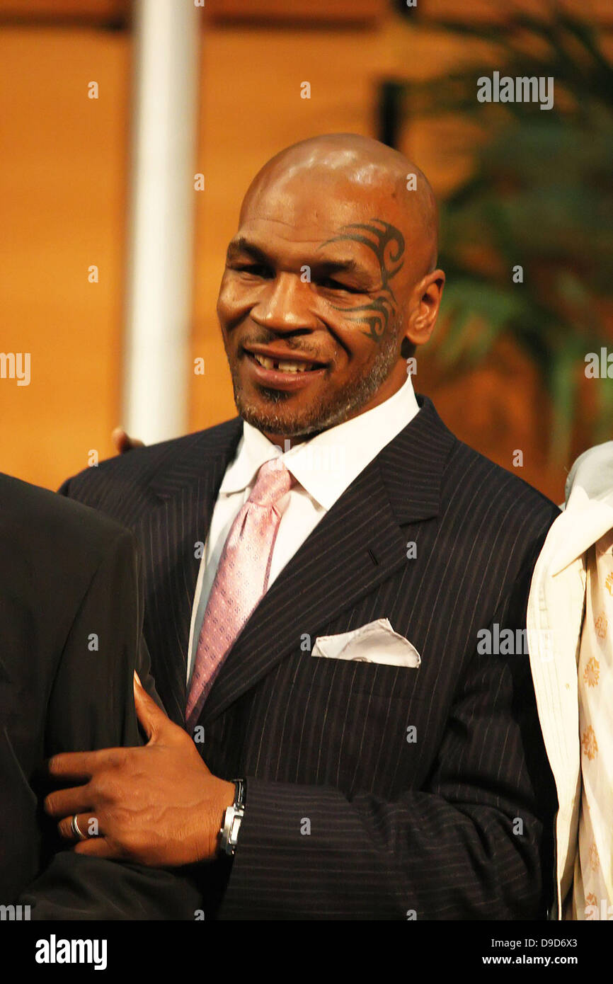 Mike Tyson was a special guest at the gala event 'Heroes Gate 3' whilst ...