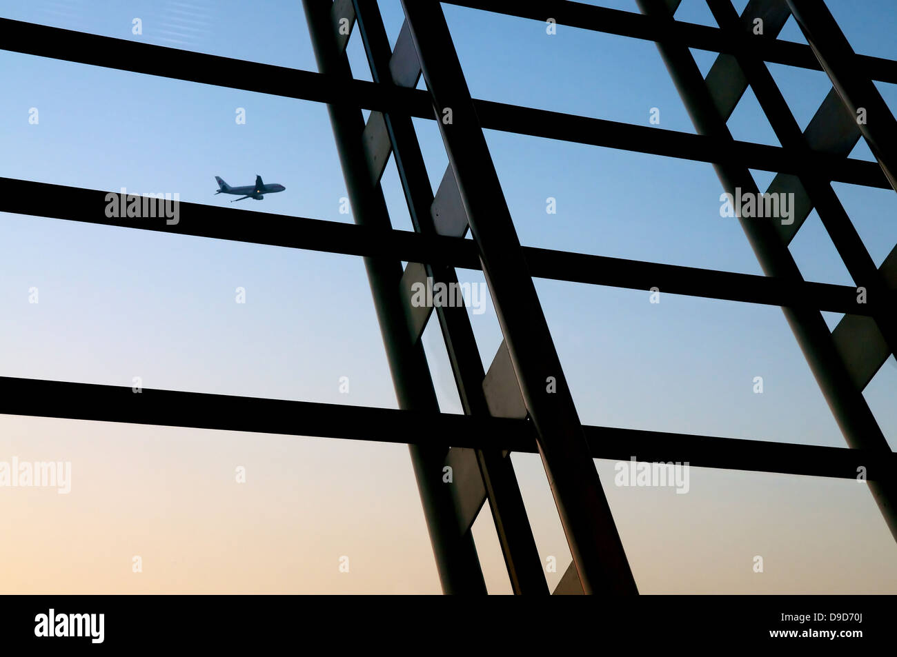 Airport out of the window view Stock Photo - Alamy