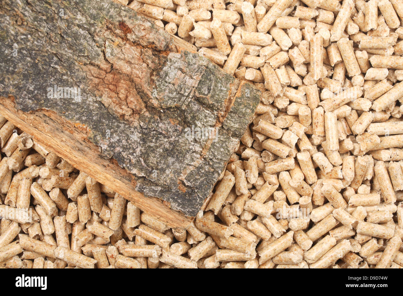 Stove wood and Holzpellets Stock Photo - Alamy