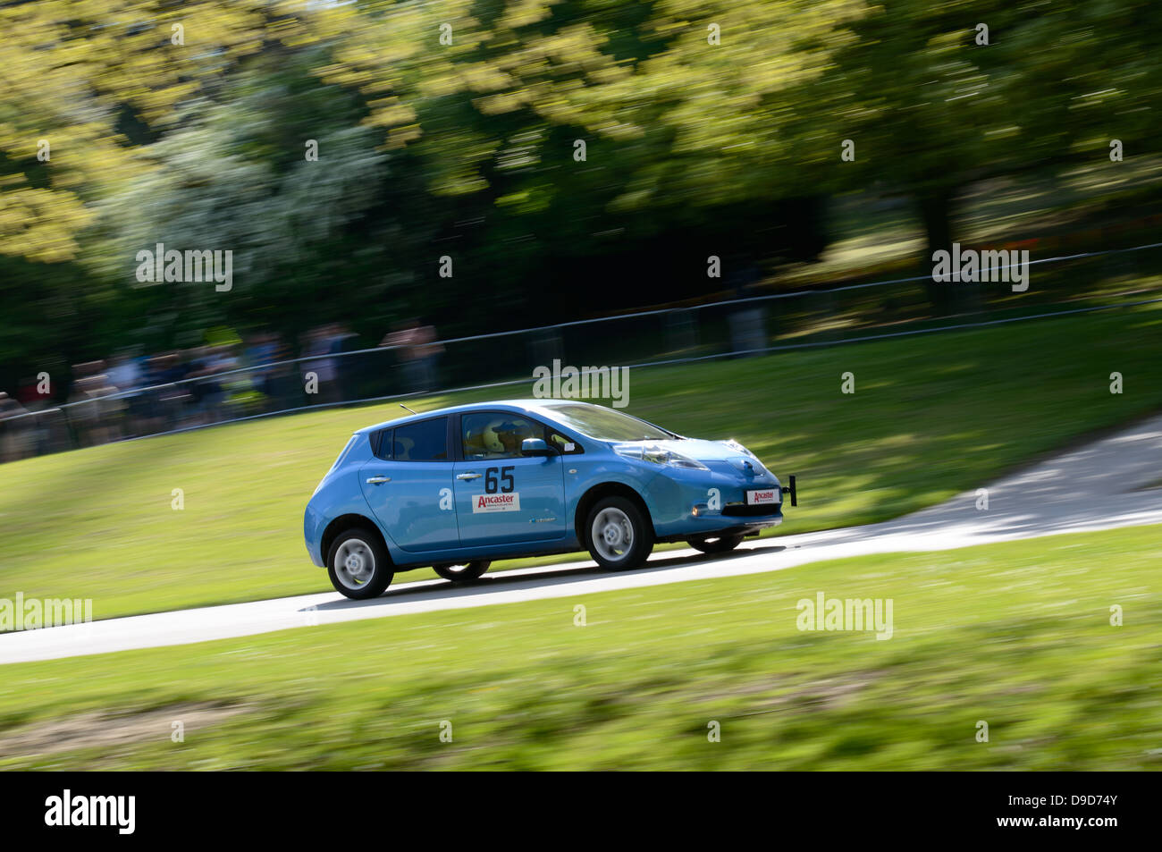 A car racing around Crystal Palace Park in London for the Motorsport at ...