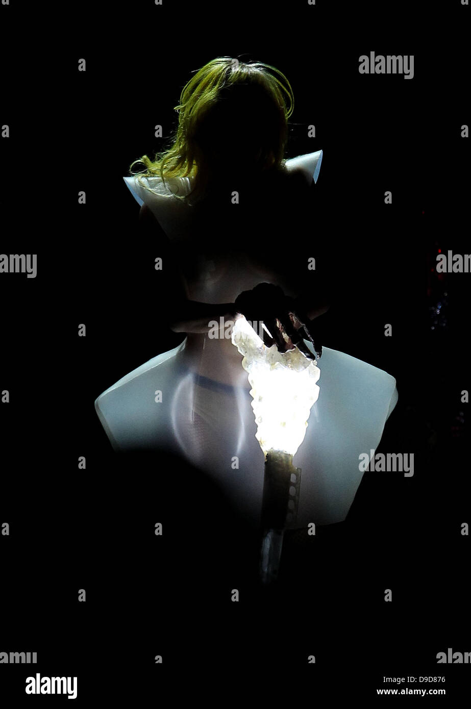 Lady Gaga performs during her Monster Ball Tour at the MGM Grand Garden ...