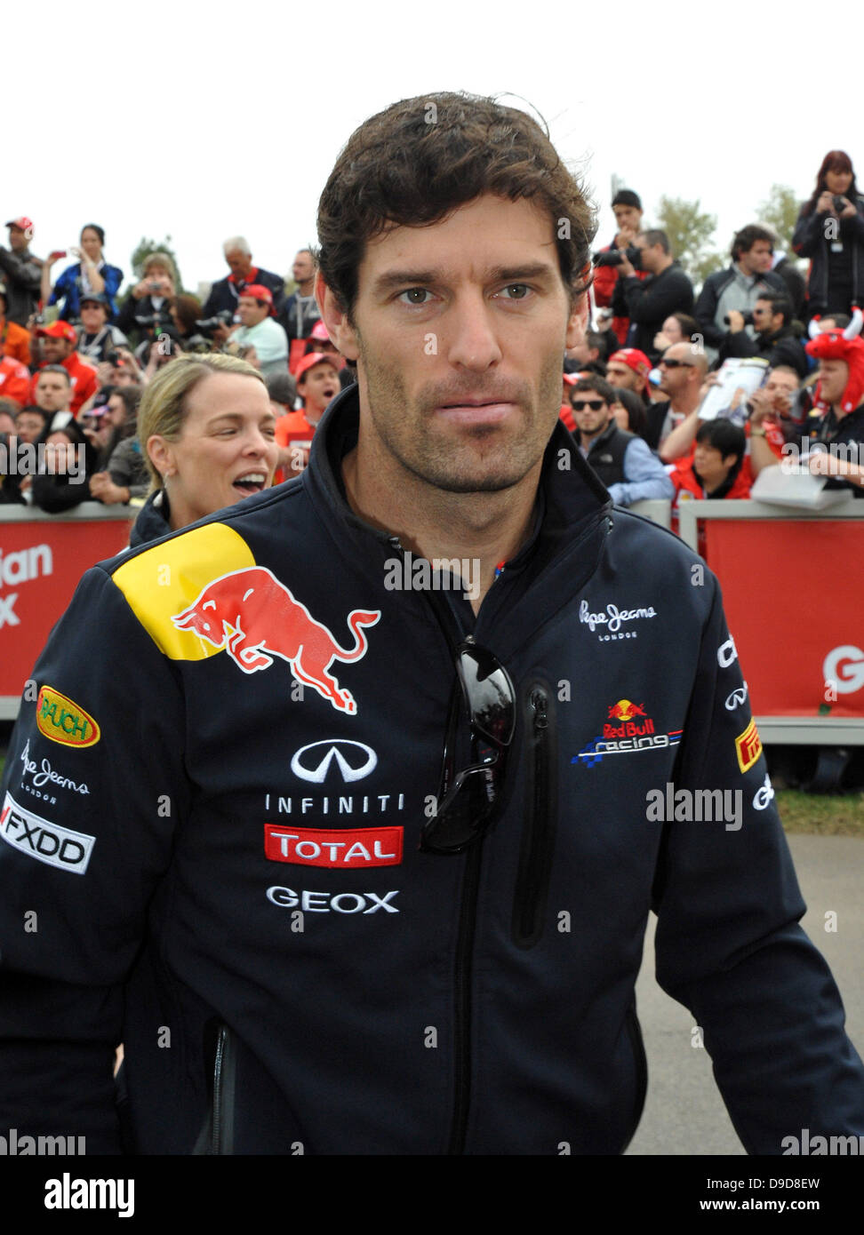Mark Webber at the first practice session of the Australian F1 Grand ...