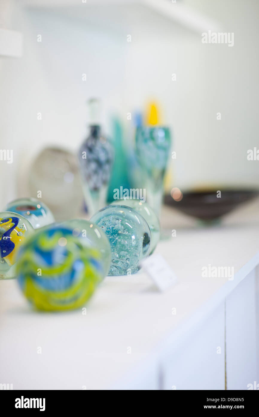 Handmade glass vases Stock Photo - Alamy