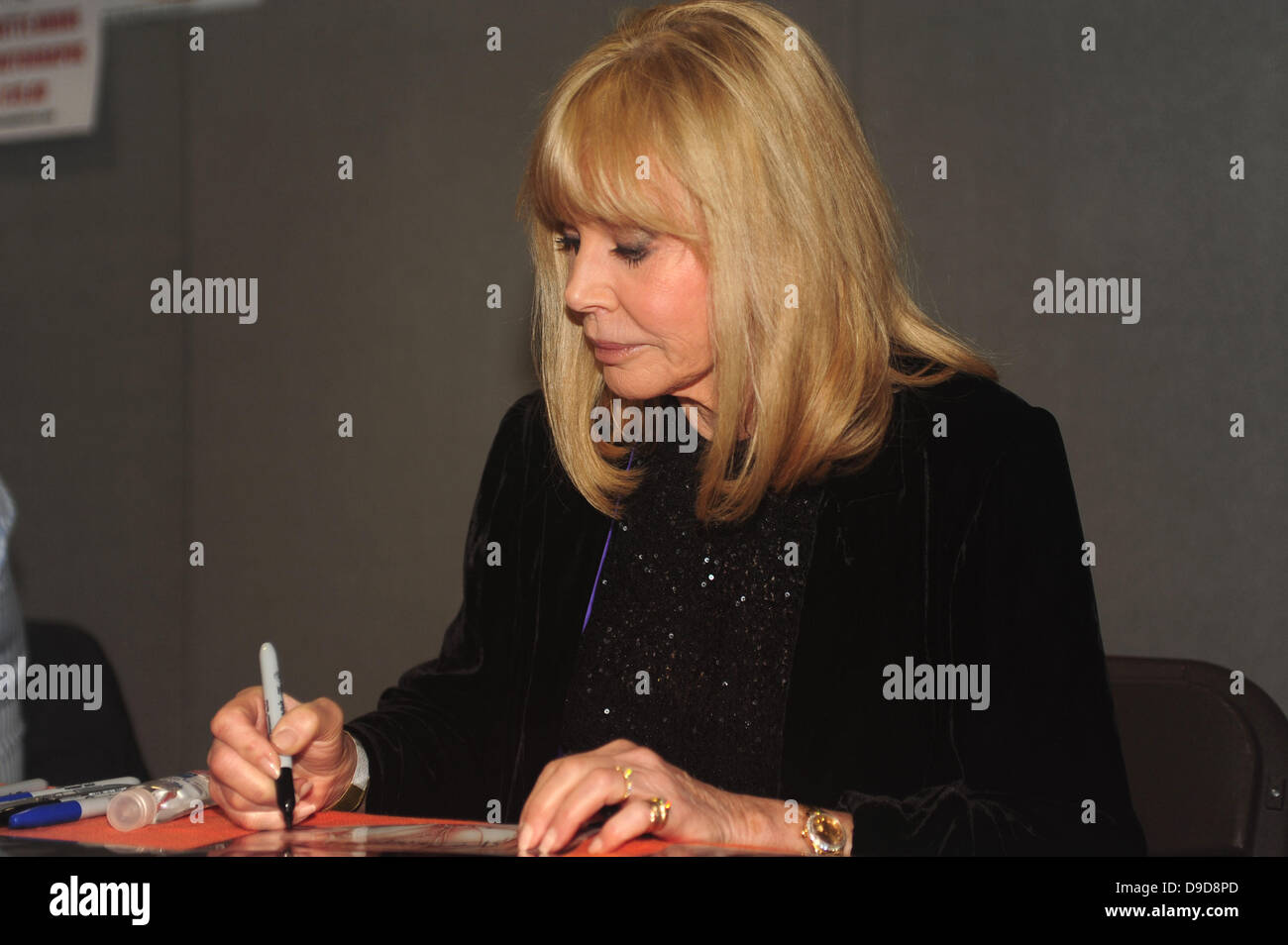 Britt Ekland Celebrities sign autographs at the Memorabilia Show at the ...