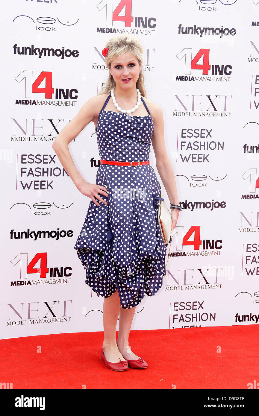 Nikki Graham VIP day at Essex Fashion Week at Lakewell Marquee ...
