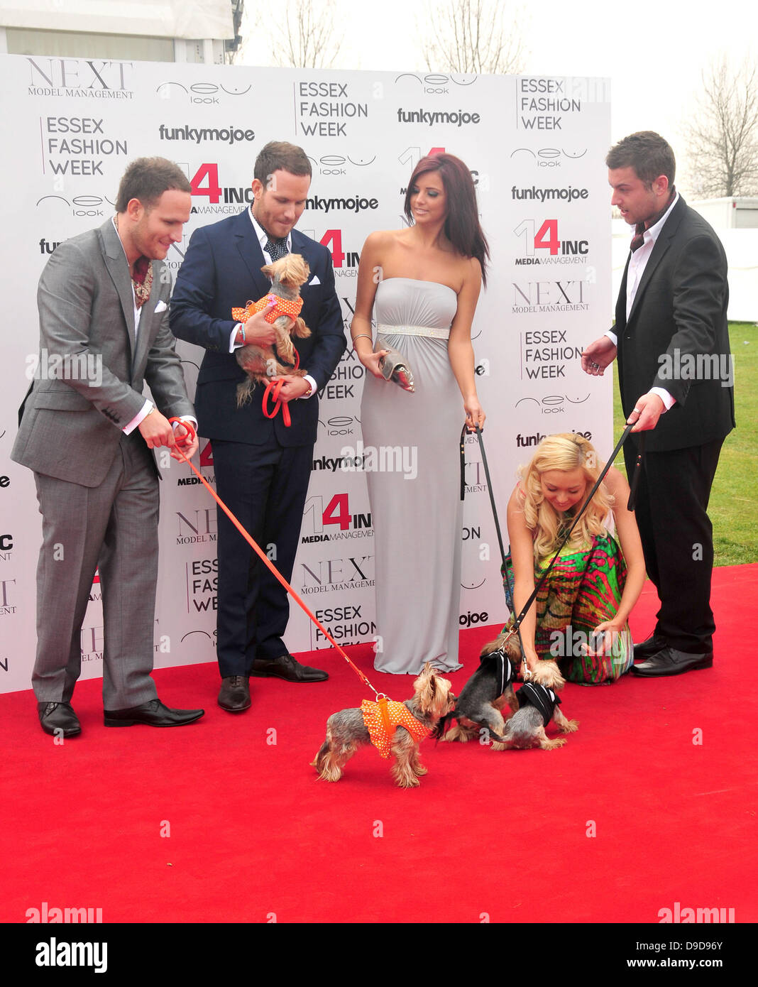 Adam Ryan, Lucy Mecklenburgh, Simon Ryan VIP day at Essex Fashion Week ...