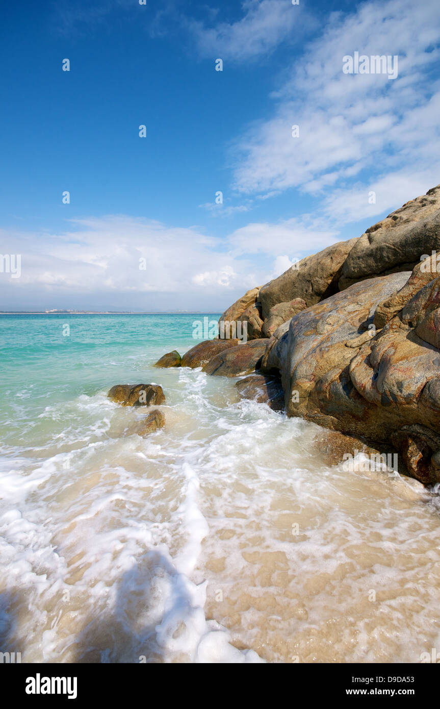 Beautiful tropical beach cliffs Stock Photo - Alamy