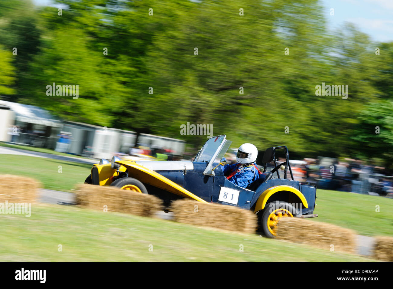A car racing around Crystal Palace Park in London for the Motorsport at ...