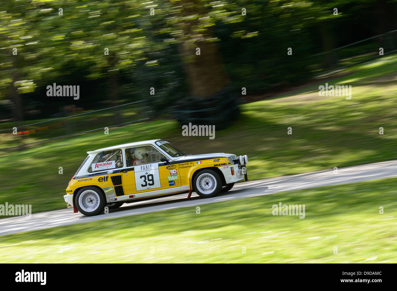 A car racing around Crystal Palace Park in London for the Motorsport at ...