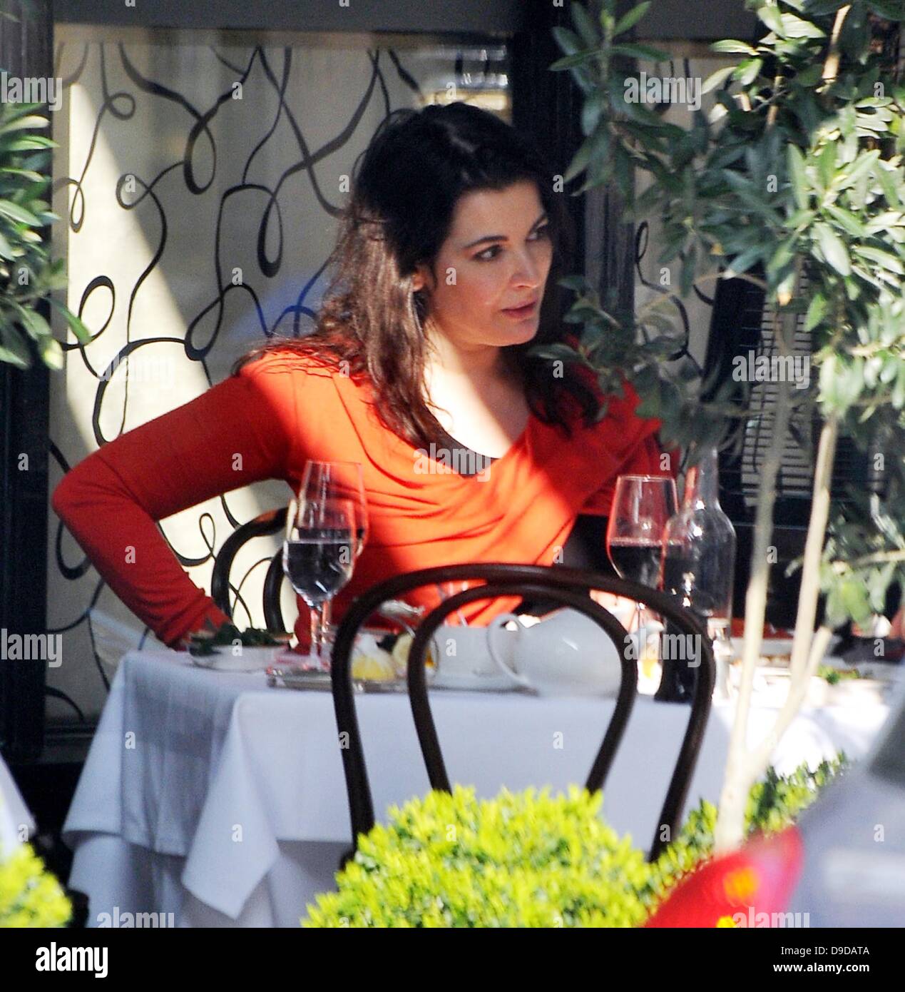 Nigella Lawson having lunch at Scott's Restaurant London, England - 27. ...