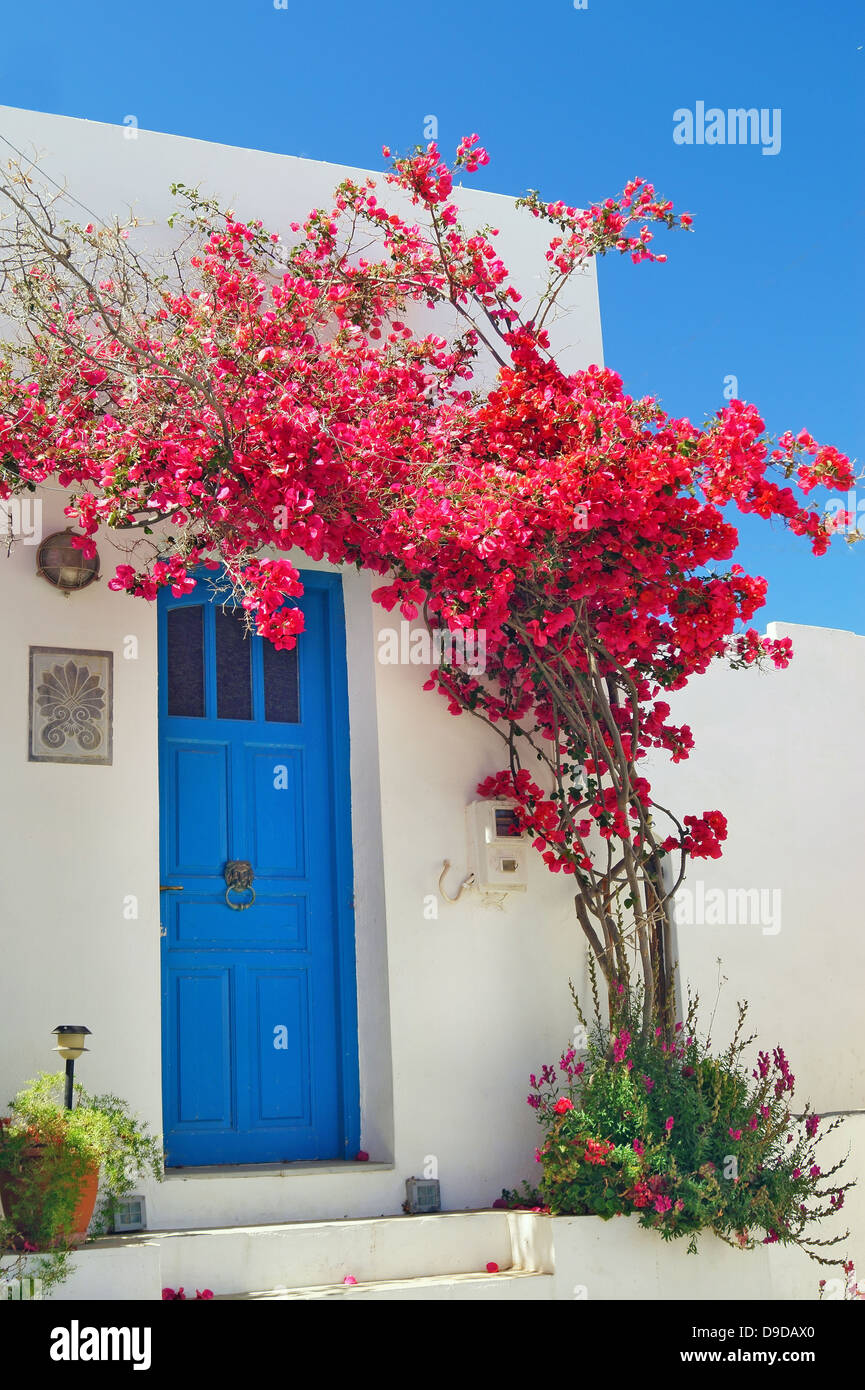Traditional greek door on Sifnos island, Greece Stock Photo - Alamy