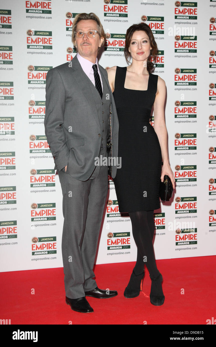 Gary Oldman with his wife Alexandra Edenborough The 2011 Jameson Empire ...
