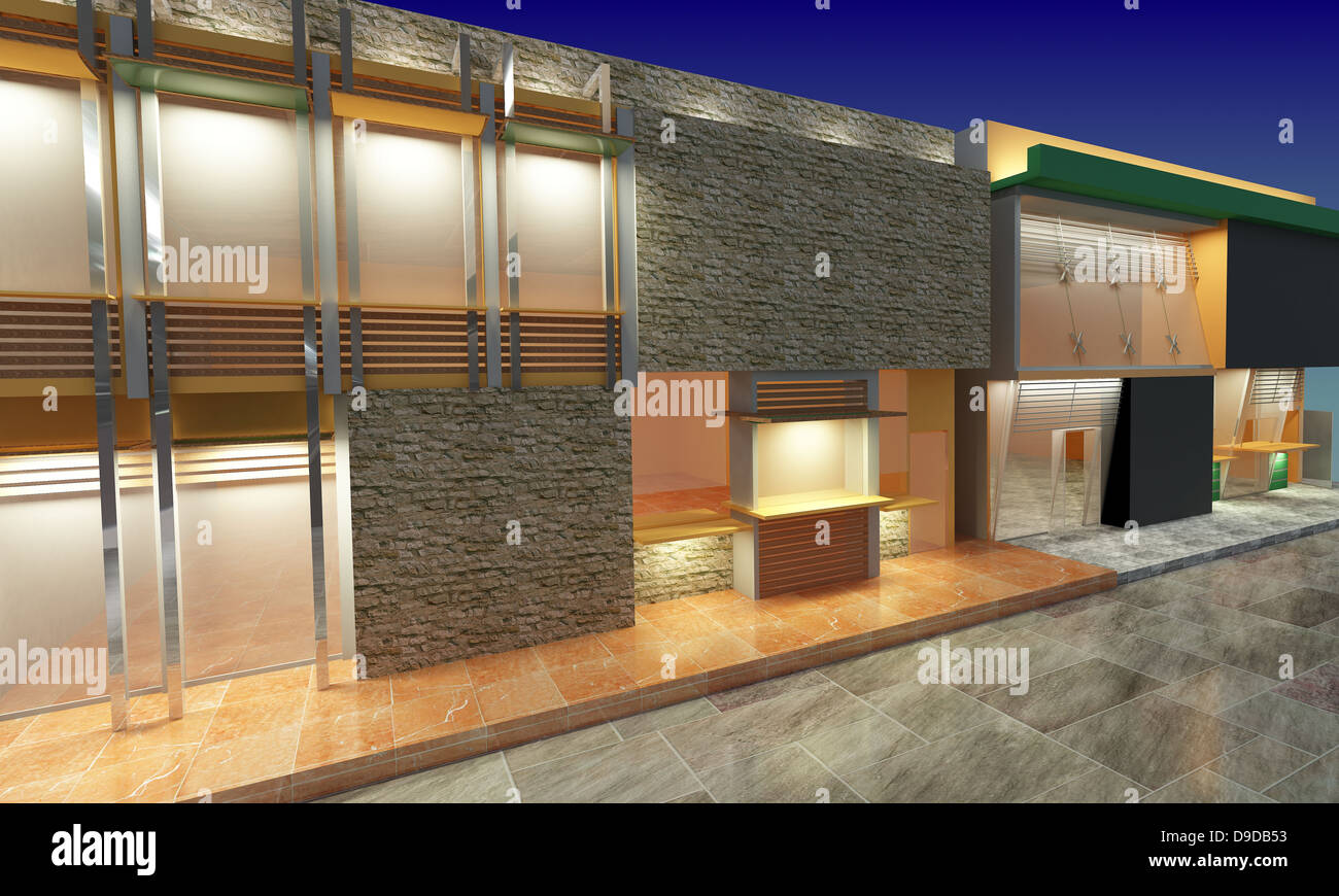 Elevation 3d commercial market hi-res stock photography and images - Alamy