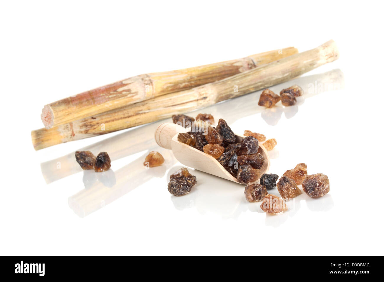 Rock candy with sugarcane Stock Photo - Alamy