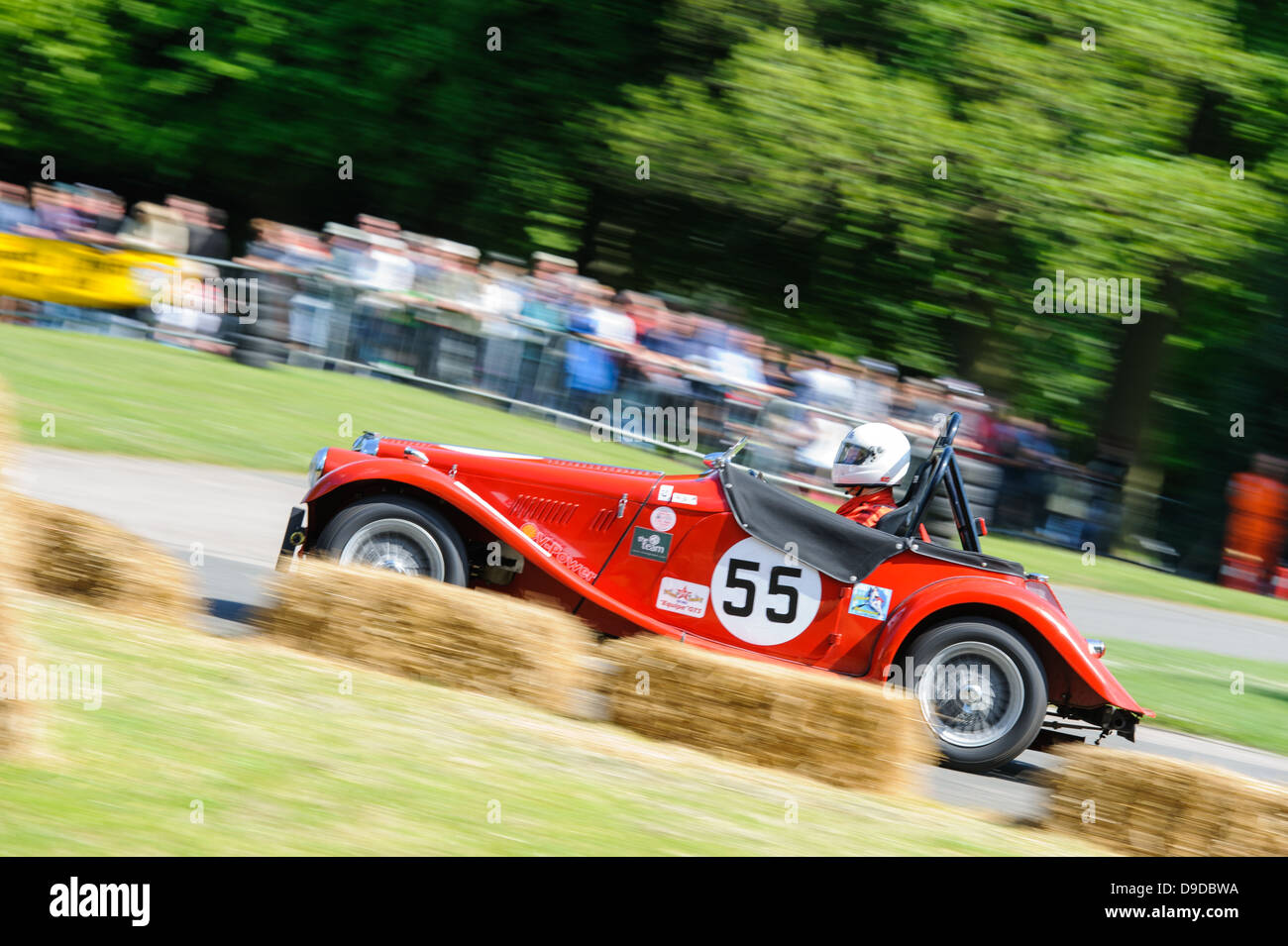 A car racing around Crystal Palace Park in London for the Motorsport at ...