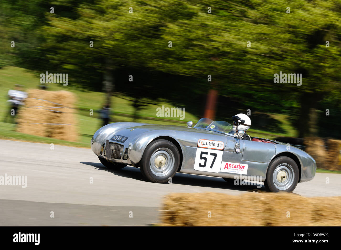 A car racing around Crystal Palace Park in London for the Motorsport at ...