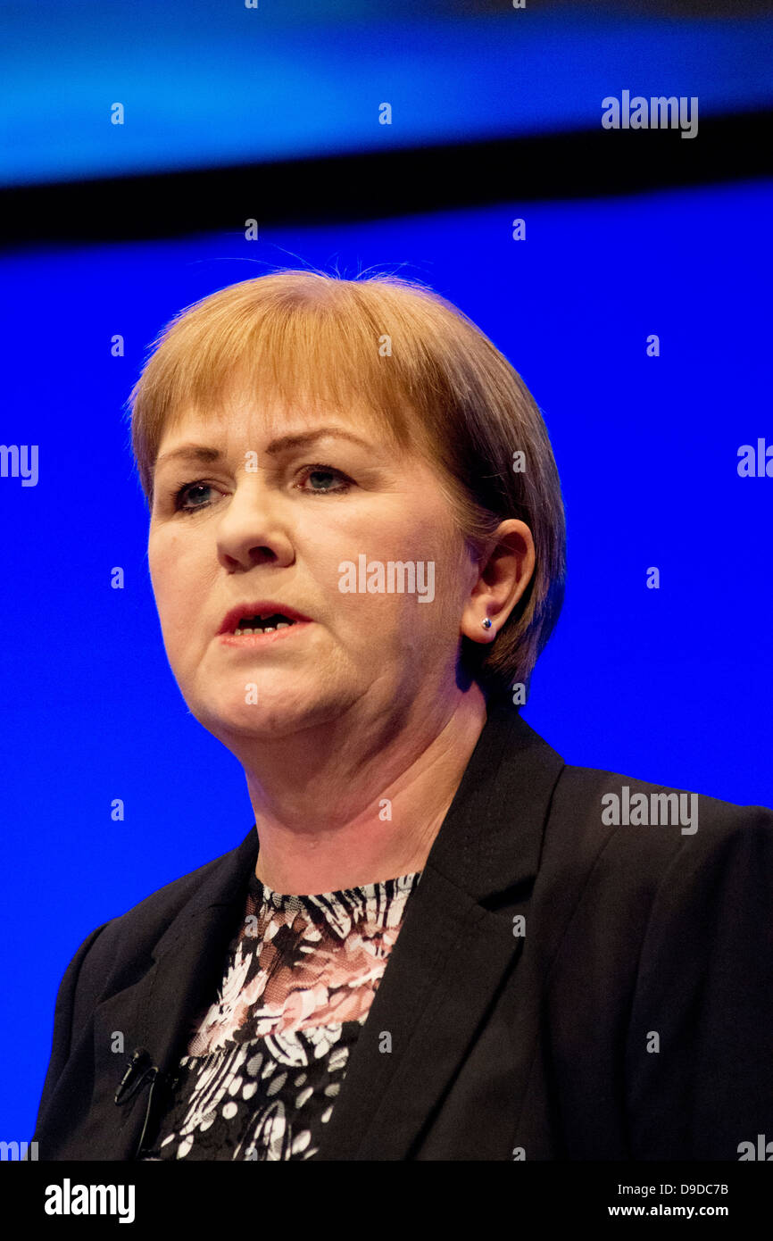 Scottish Labour leader Johann Lamont speaking at the party's annual ...