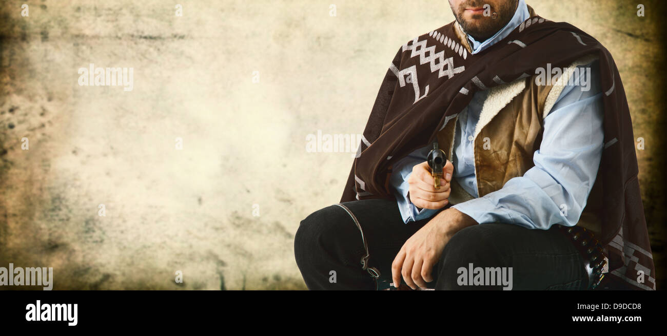 Gunman in the old wild west Stock Photo - Alamy