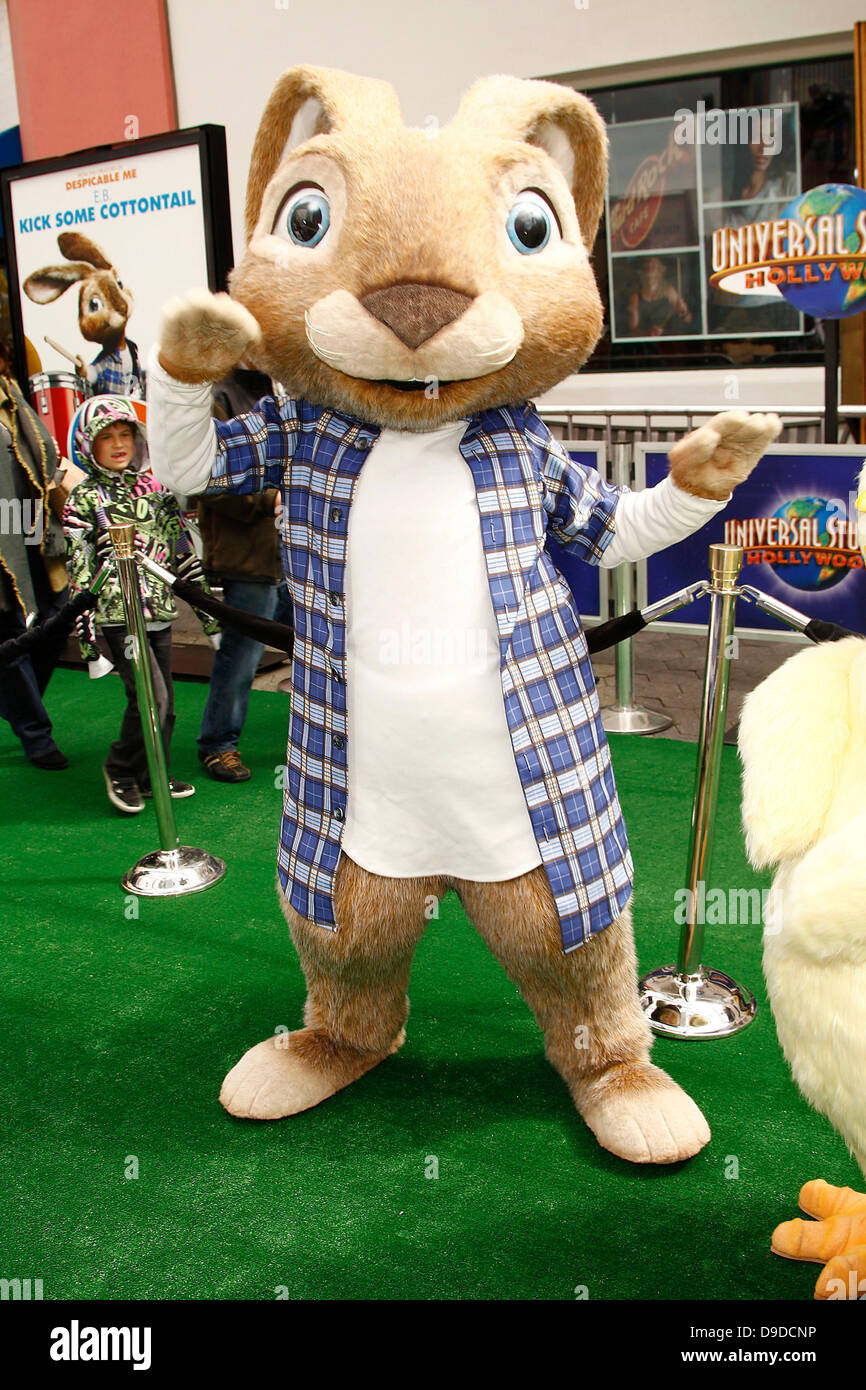 Characters, Los Angeles premiere of 'Hop' at Universal Studios ...