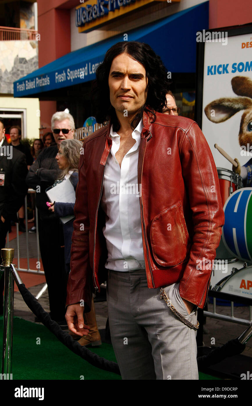 Russell Brand, Los Angeles premiere of 'Hop' at Universal Studios ...